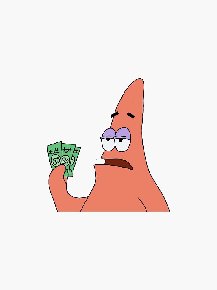 "patrick star meme" Sticker for Sale by Ella3627 | Redbubble