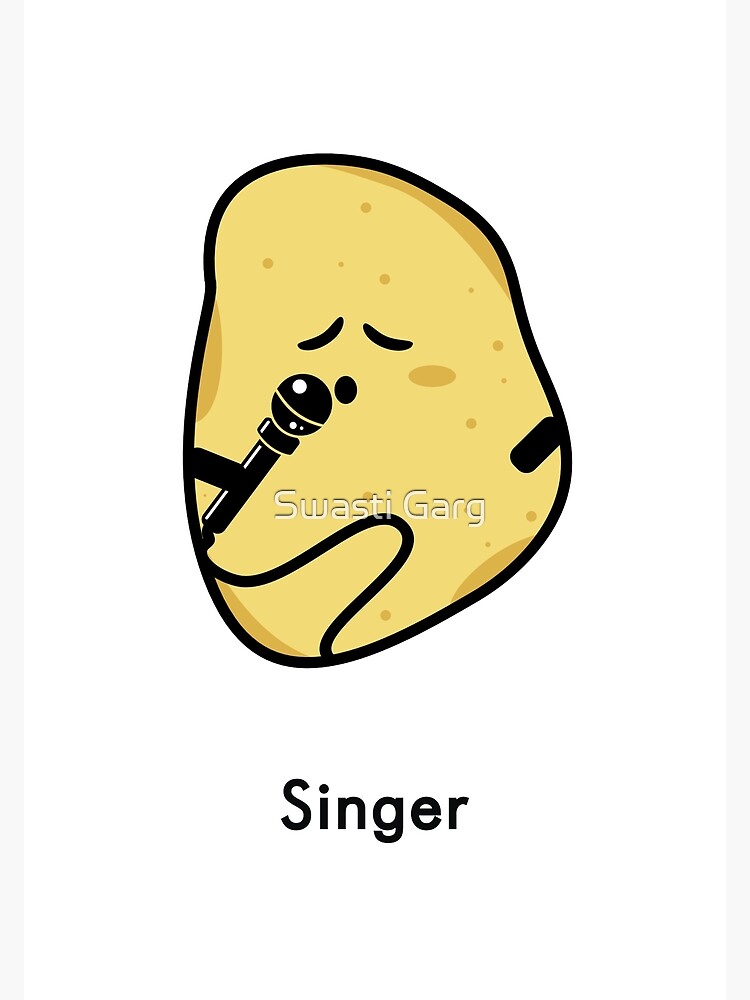 "Singer Chip | The Potato Chip Family by Gemeena" Poster for Sale by ...