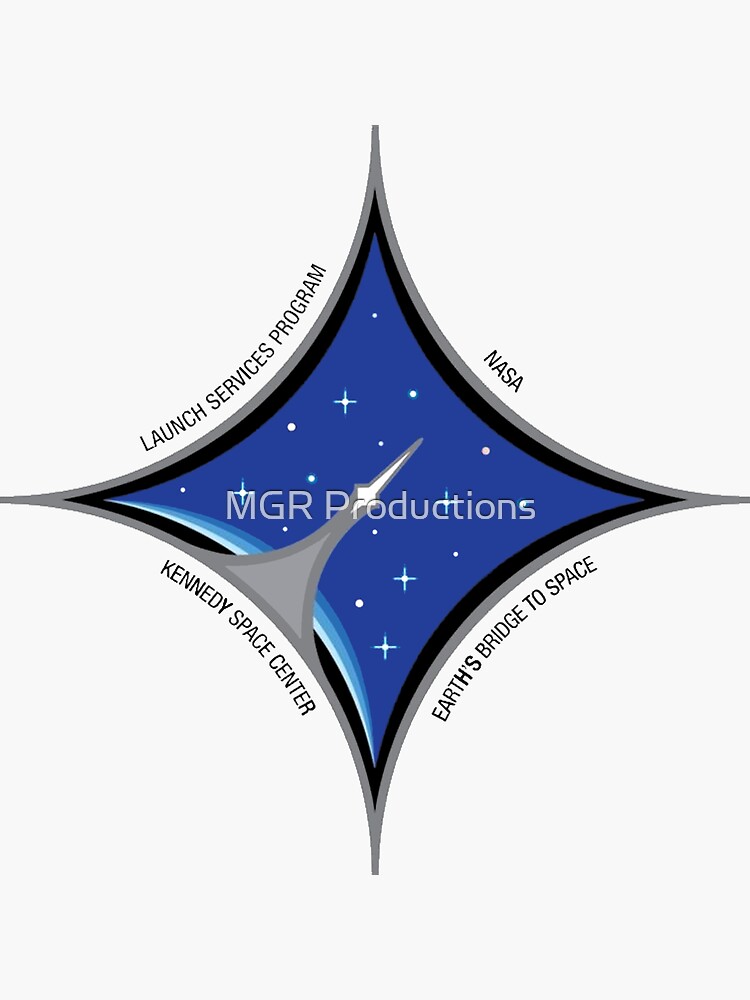 "NASA Launch Services Program Logo" Sticker by Quatrosales | Redbubble