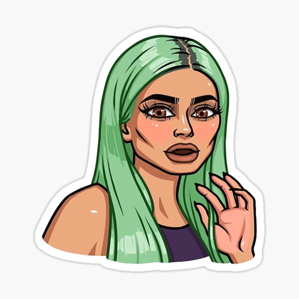 "Kylie Jenner Custom Artwork" Sticker for Sale by vincodesigns | Redbubble