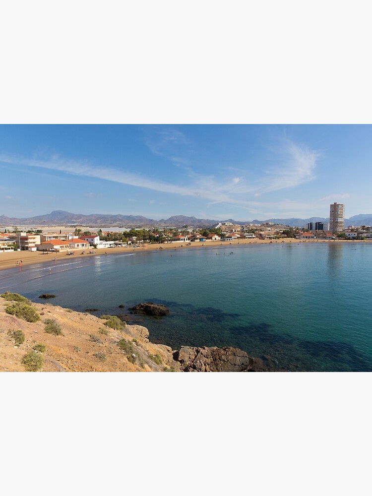 "Playa De La Reya Beach and Bay Puerto de Mazarron Spain" Poster for ...