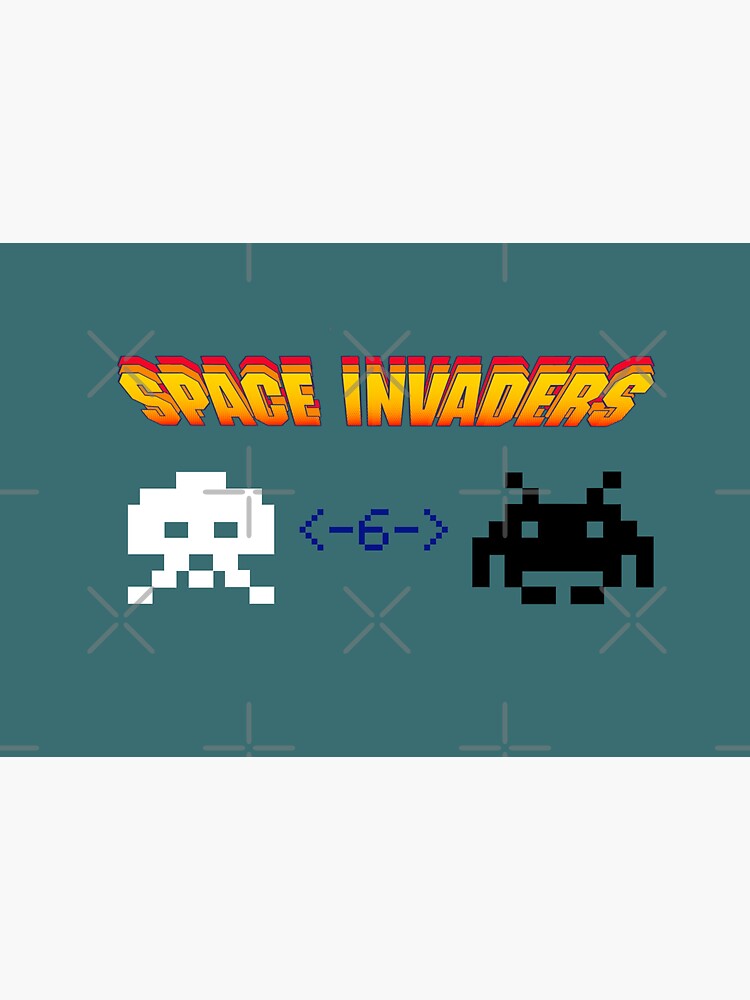 "Space Invaders" Sticker for Sale by HappySchnapper | Redbubble
