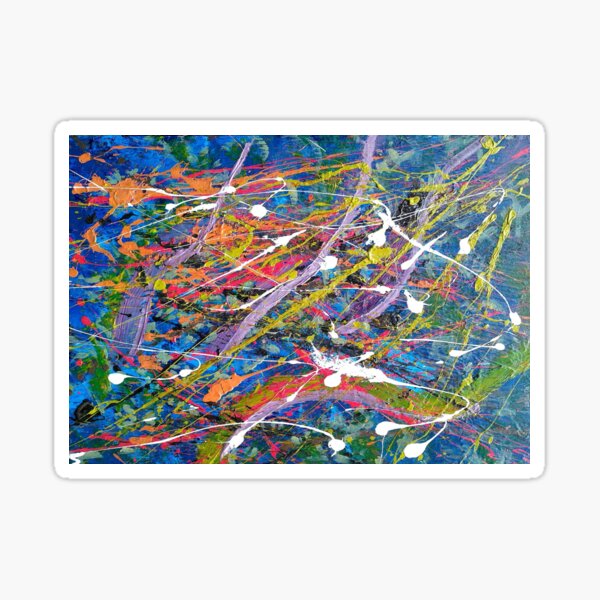 "Abstract #253" Sticker for Sale by Moopichino | Redbubble