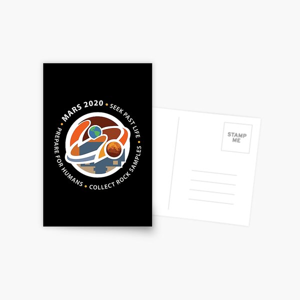"NASA Mars 2020 Perseverance Rover Mission Patch Logo" Postcard for ...