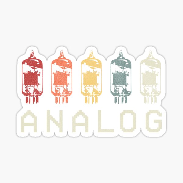 "Retro Japanese Analog Vacuum Tube" Sticker for Sale by ghost888 ...