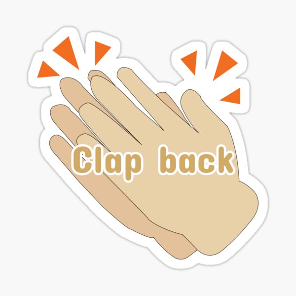 "Clap back sticker | AS5 | Rupaul's Drag Race" Sticker for Sale by ...