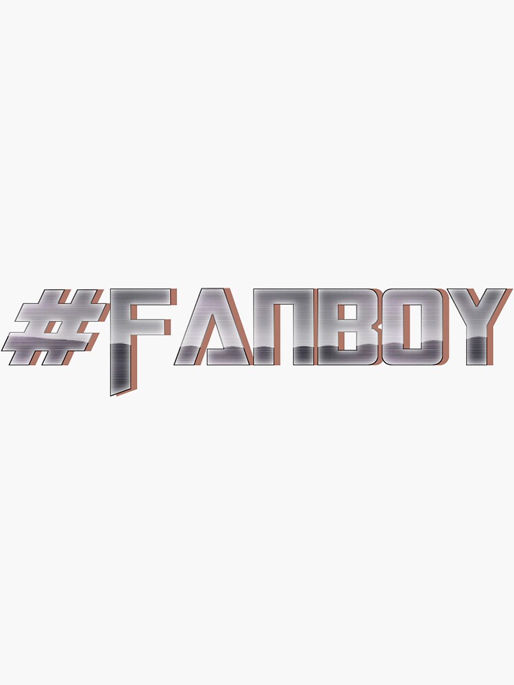 "#fanboy" Sticker by CheersFashion | Redbubble