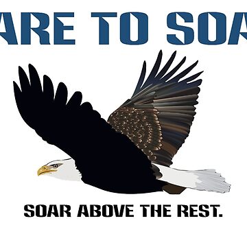 "Dare to Soar Soar Above Eagle" Sticker for Sale by boyscoutbooks ...