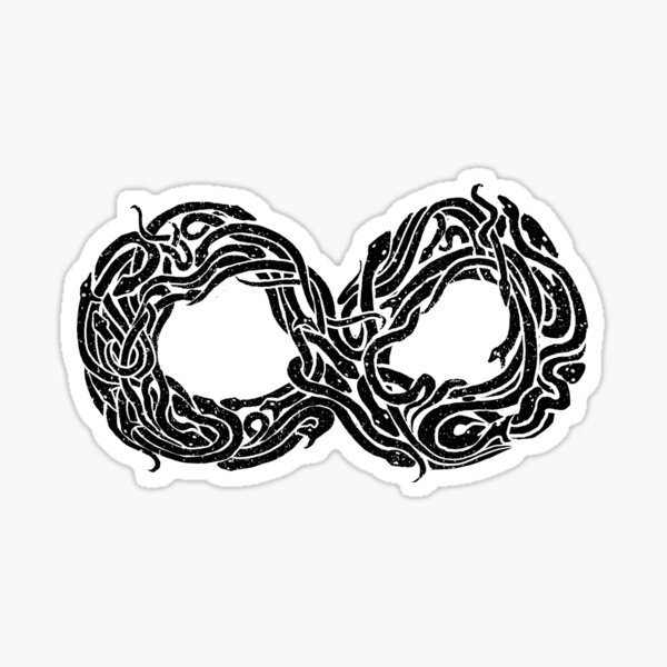 "Snake infinity" Sticker for Sale by barmalisiRTB | Redbubble