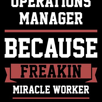 "Operations Manager - Cool Gift Job" Poster for Sale by DiogoCalheiros ...