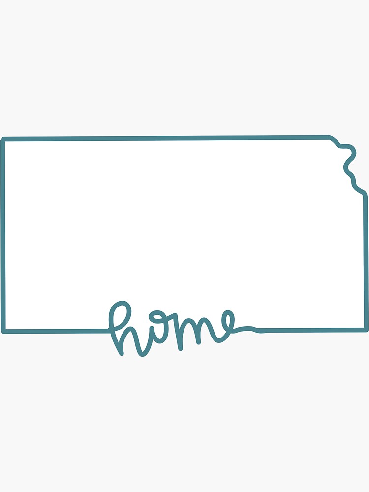 "kansas home state" Sticker for Sale by emiliebeals | Redbubble