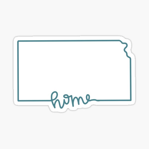 "kansas home state" Sticker for Sale by emiliebeals | Redbubble