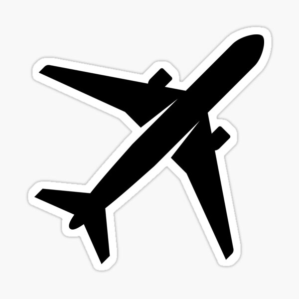 "Airplane (Plane Flying)" Sticker for Sale by jetmike | Redbubble