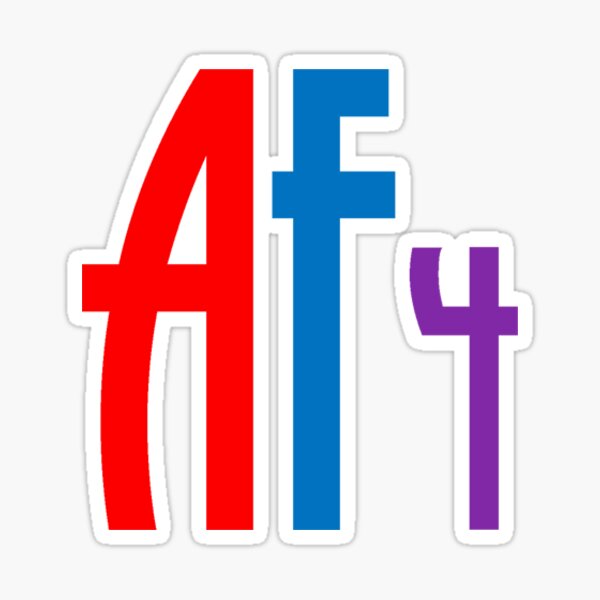 "AF4 logo " Sticker by AF4Brand | Redbubble