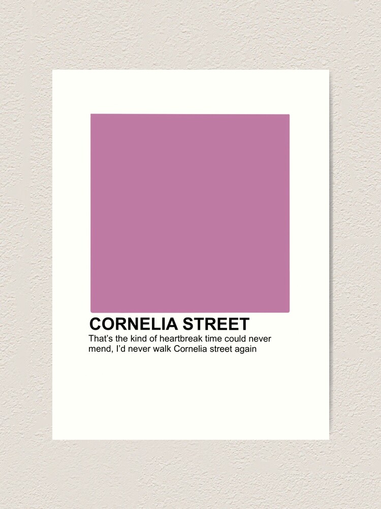 "Cornelia Street/Taylor Swift Paint Swatch" Art Print by caseytour ...