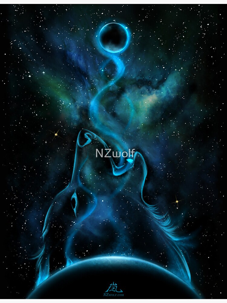 "The Starry Wolf" Art Print by Zilven | Redbubble