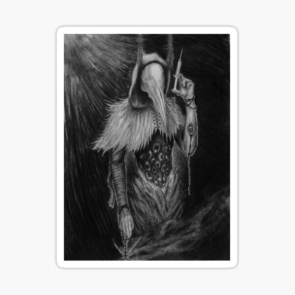 "plague doctor : crow mask pandemic " Sticker for Sale by -hektor ...