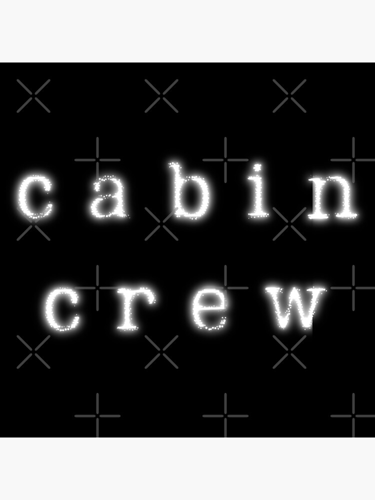 "Cabin Crew (Flight Attendants, typewriter font)" Art Print by jetmike ...