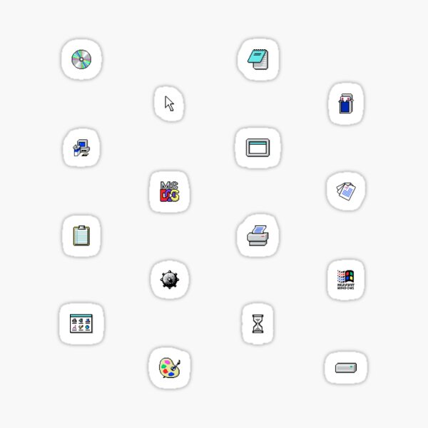 "3.1 Icons" Sticker by PikemasterFlex | Redbubble