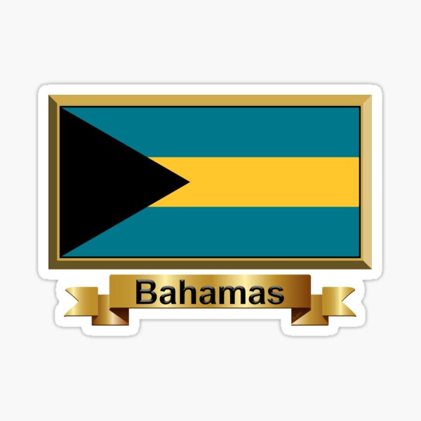 "Bahamas Flag Gifts, Stickers & Products (N)" Sticker for Sale by ...