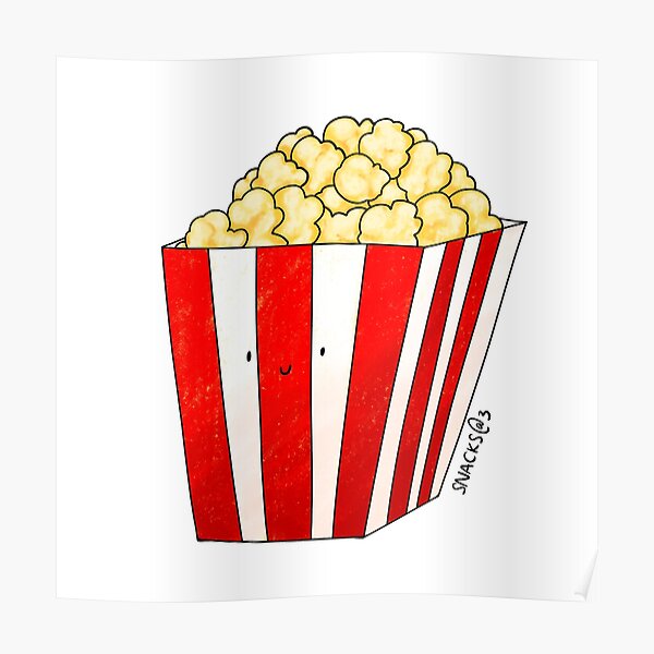 "Charlie the Popcorn (box)⁣" Poster by Snacks-At-3 | Redbubble