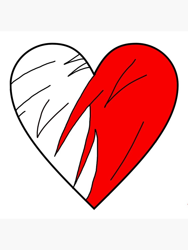 "Shoto Todoroki Inspired Heart Design" Sticker for Sale by ...