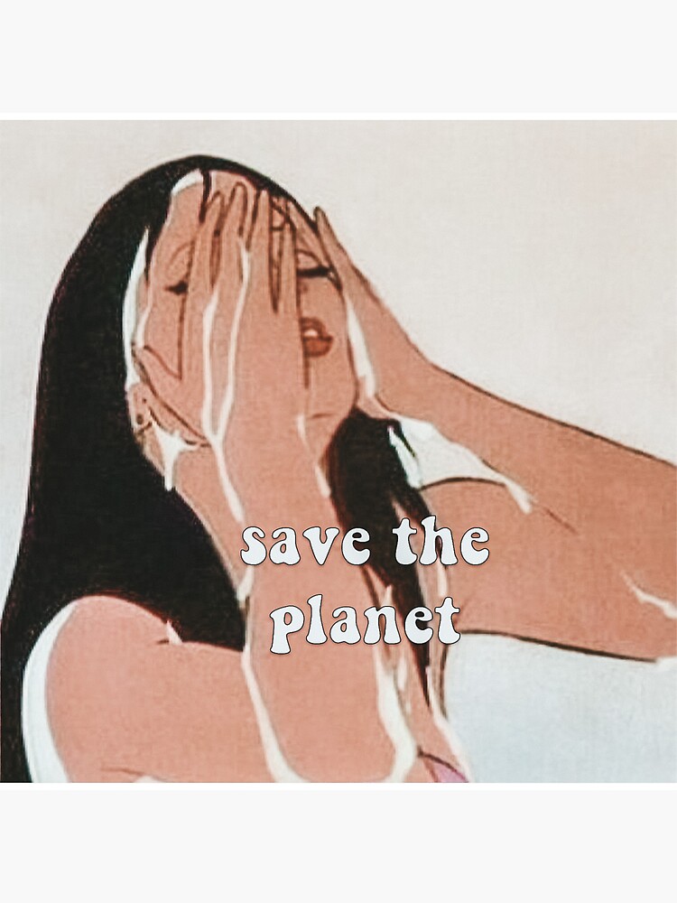 Save The Planet Cartoon Sticker By Bellawe123 Redbubble