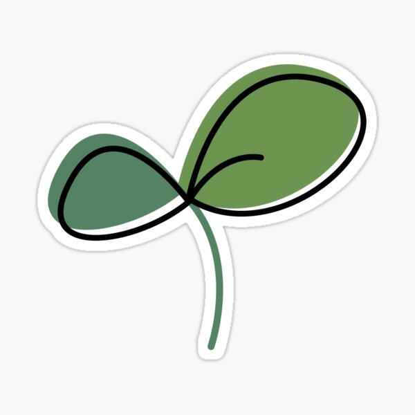 "plant sprout" Sticker for Sale by emma elizabeth | Redbubble
