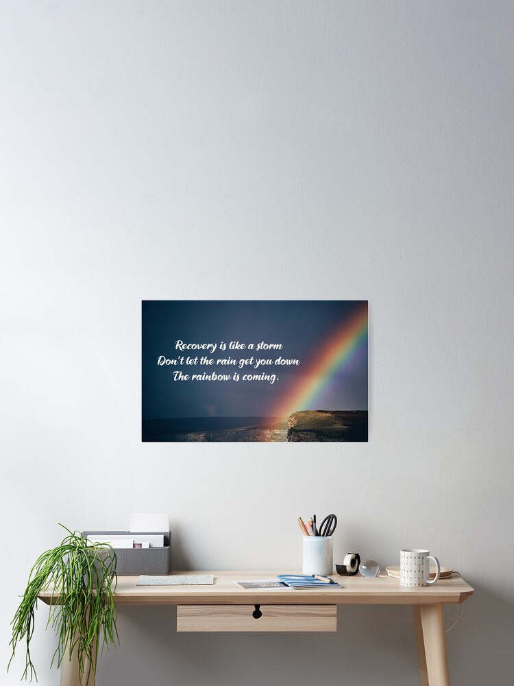 "Addiction Recovery Inspirational Quote" Poster for Sale by ...