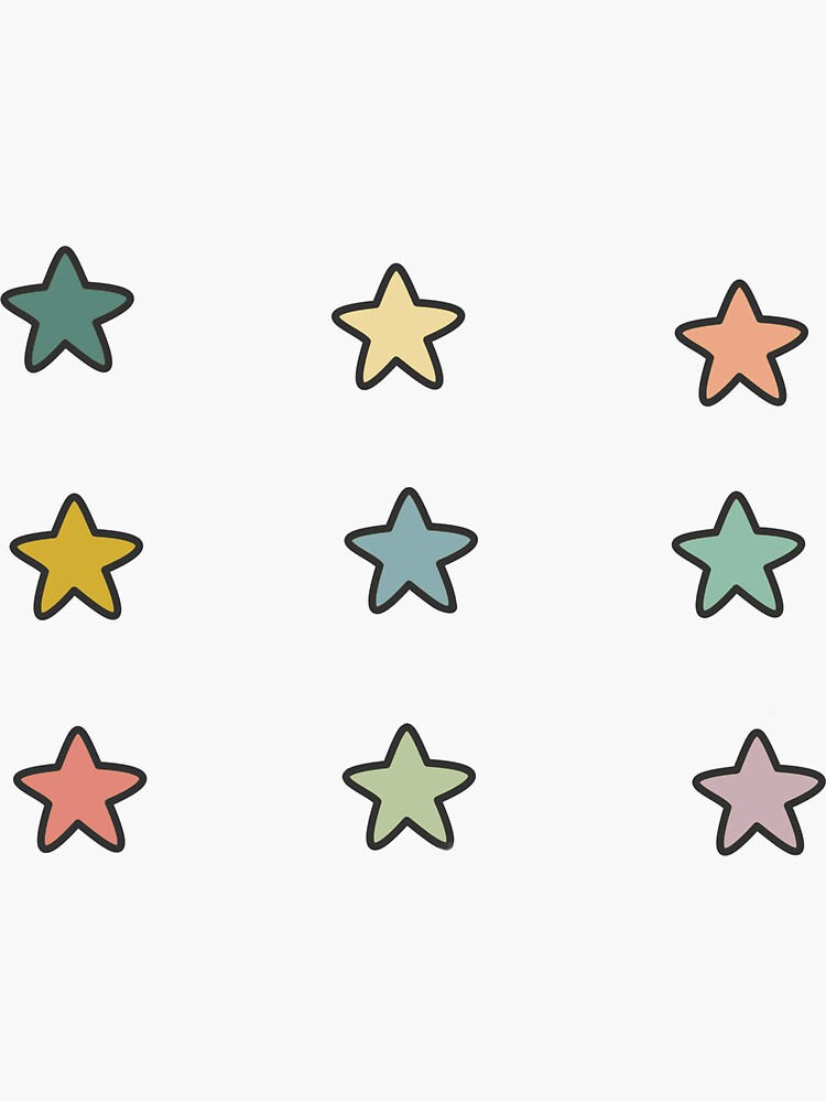 "Star sticker pack!!" Sticker by TealTurtle-1027 | Redbubble