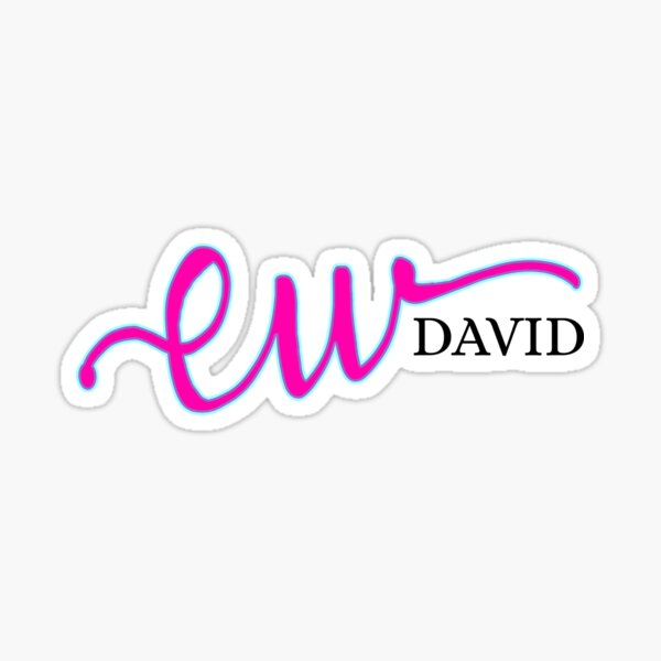 "ew david " Sticker for Sale by fallingstargraf | Redbubble