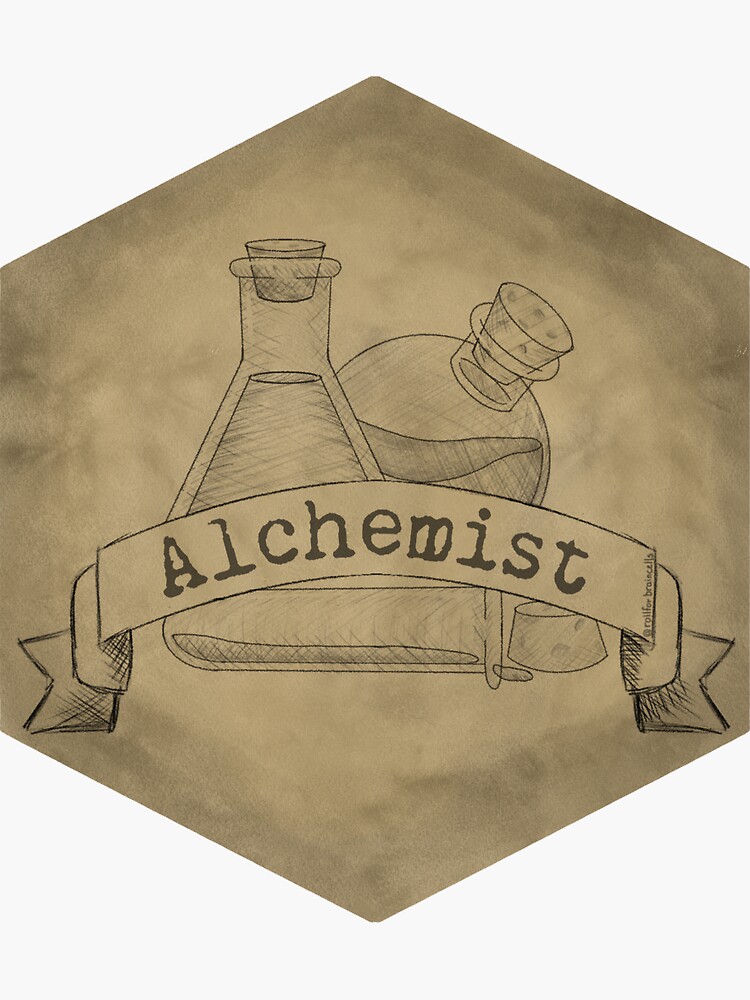 "Alchemist" Sticker for Sale by roll4braincells | Redbubble