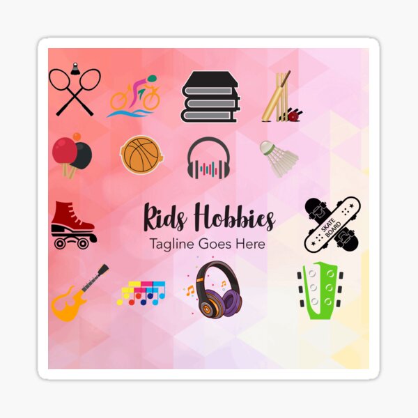 "Kids Hobbies" Sticker for Sale by denz2022 | Redbubble