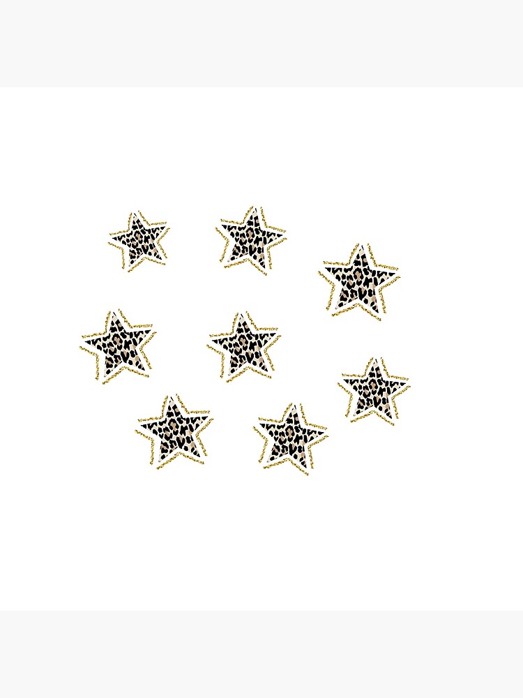 "star leopard print sticker pack" Poster by peyton-youmans | Redbubble