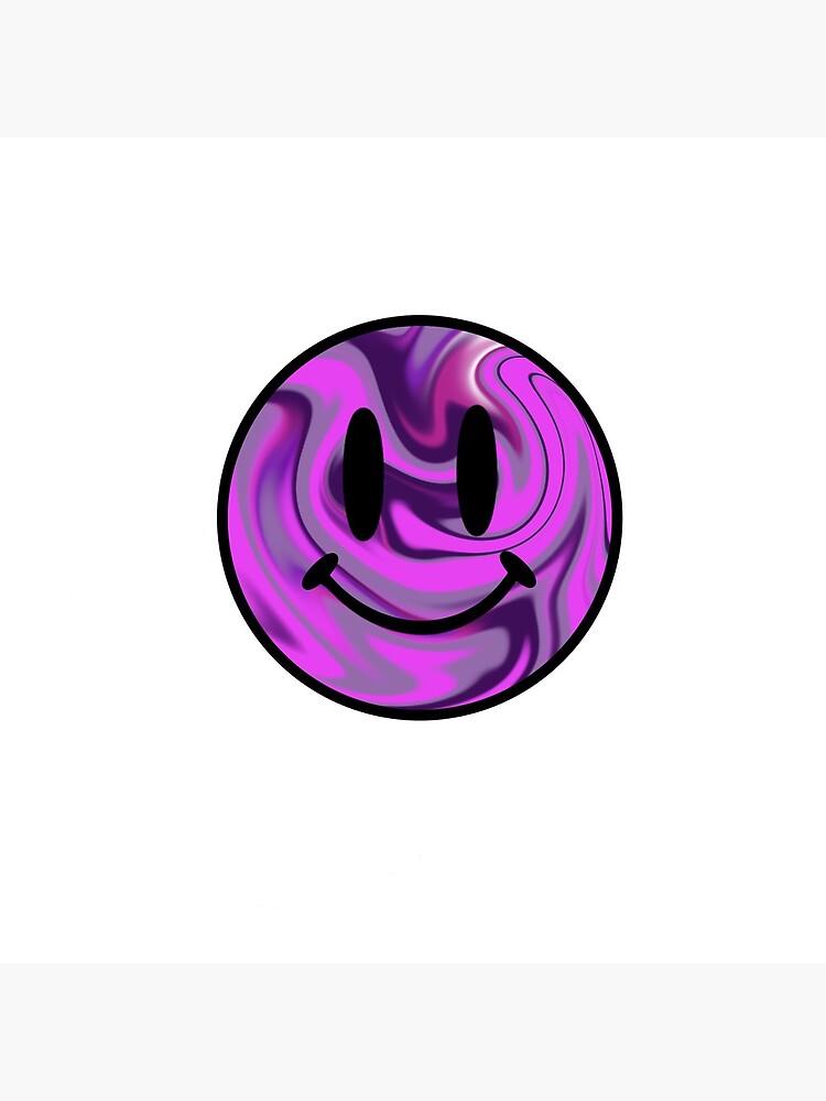 "Inverted Purple Smiley Face" Art Print by AllynTH | Redbubble