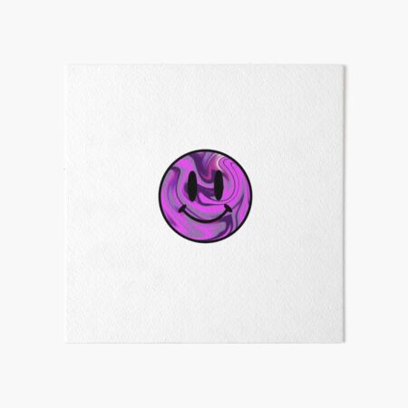"Inverted Purple Smiley Face" Art Board Print by AllynTH | Redbubble