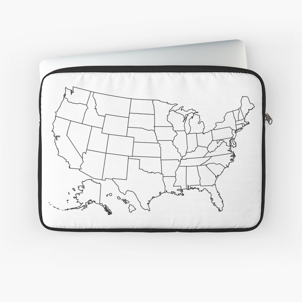 "United States map outline " Sticker for Sale by ejkempker | Redbubble
