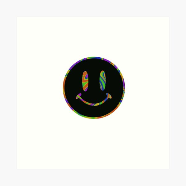 "Rainbow Marble Smiley Face" Art Print by AllynTH | Redbubble
