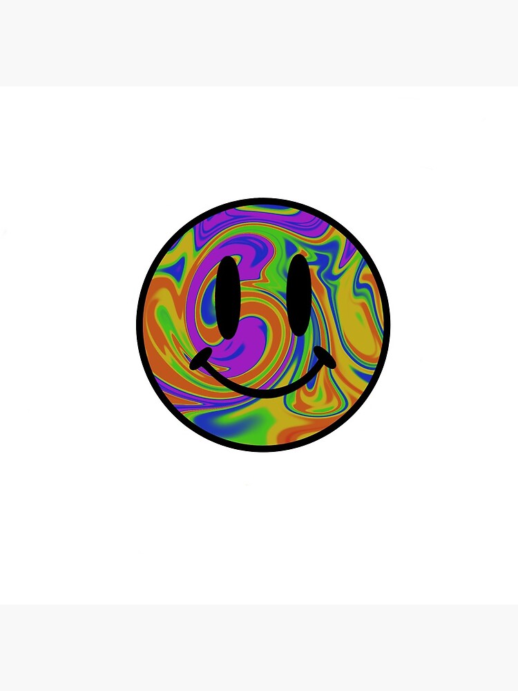 "Inverted Rainbow Smiley Face" Art Print by AllynTH | Redbubble