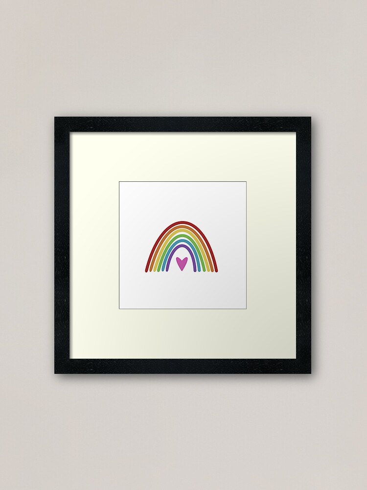 "Rainbow" Framed Art Print for Sale by meg-haugh | Redbubble