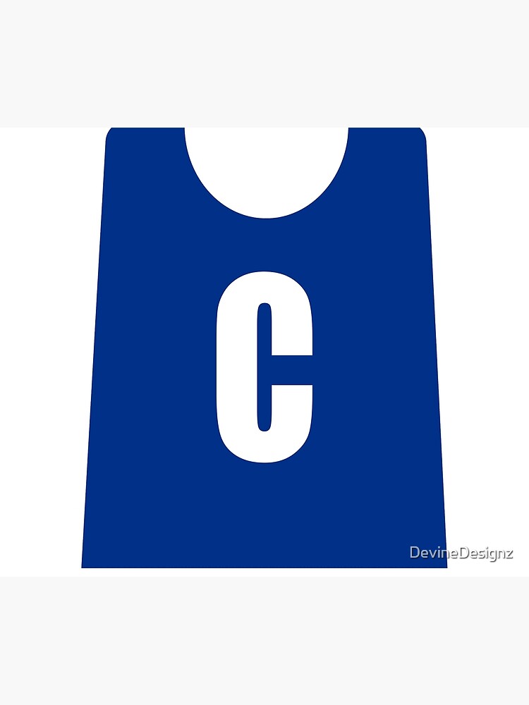 "Netball Centre Blue Bib" Poster for Sale by DevineDesignz | Redbubble