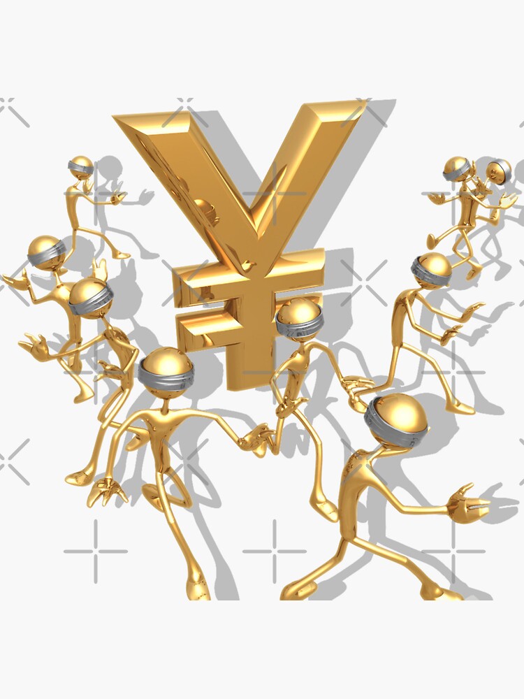 "GOLDEN MEN AT WORK" Sticker by farfalla68 | Redbubble