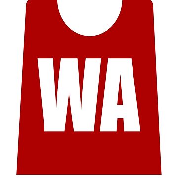 "Netball WA Red Bib" Art Board Print for Sale by DevineDesignz | Redbubble