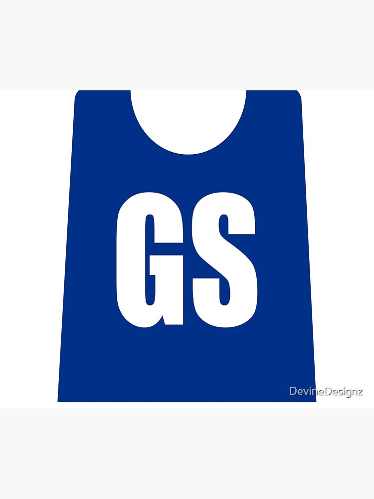 "Netball GS Blue Bib" Art Print for Sale by DevineDesignz | Redbubble