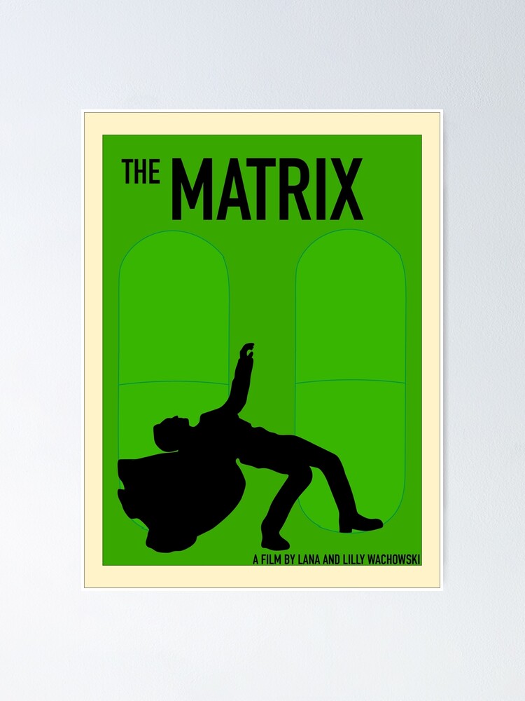 "Minimalist Poster Inspired by the Matrix" Poster by Goldsun12 | Redbubble