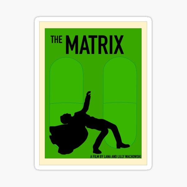 "Minimalist Poster Inspired by the Matrix" Sticker for Sale by ...