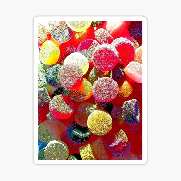 "Candy Sweets - Fruit Pastilles" Sticker for Sale by QuarterMoon ...