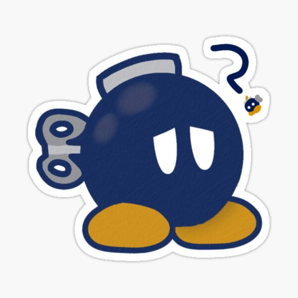 Pegatina «Bob-omb (Paper Mario)» de Triman | Redbubble