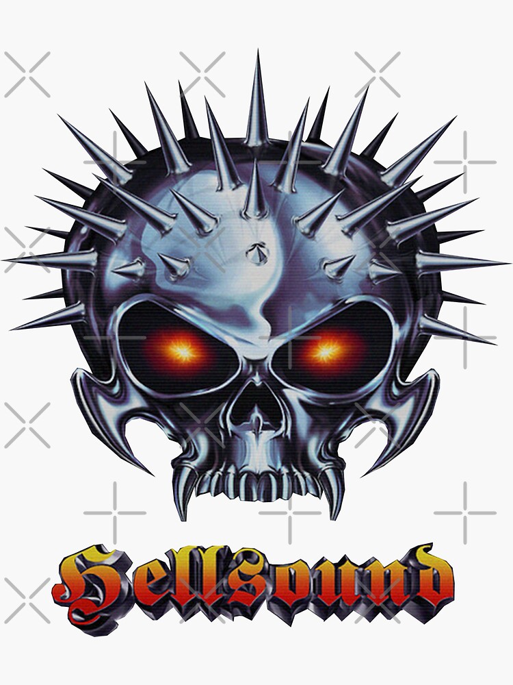 "Hellsound" Sticker for Sale by JuicySchinken | Redbubble