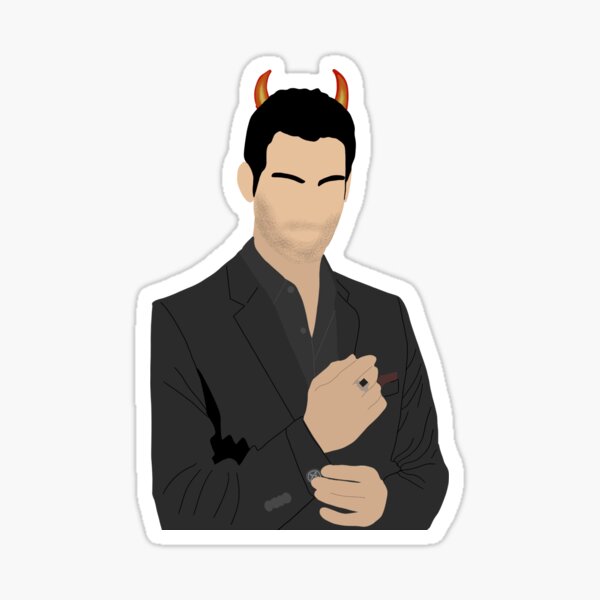 "Lucifer Morningstar" Sticker for Sale by avs0312 | Redbubble